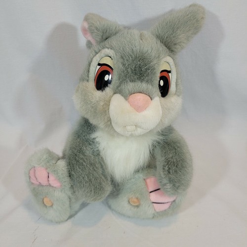 Disney Thumper Plush Stuffed Animal 14 Inches Rabbit Bambi Gray Pink | eBay