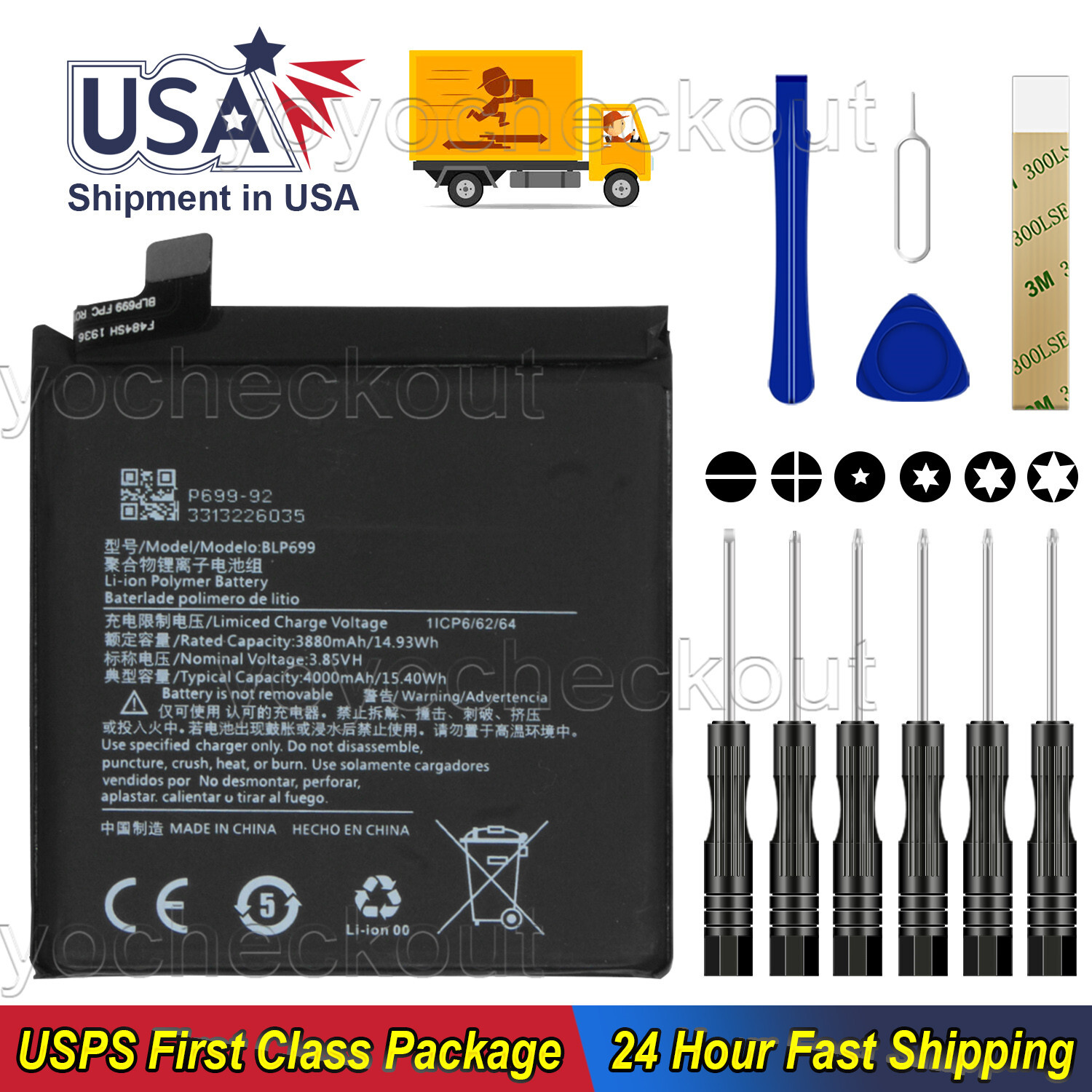 For OnePlus 7 Pro 5G 1+7 PRO GM1911 Replacement BLP699 Battery TOOL | eBay