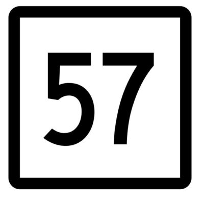 Connecticut State Highway 57 Sticker Decal R5089 Highway Route Sign | eBay