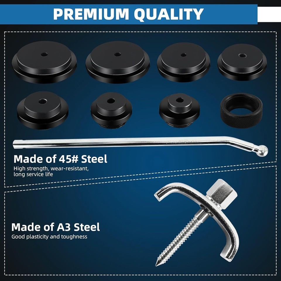10PCS Diesel Freeze Frost Plug Installer & Remover Kit for Engine ...