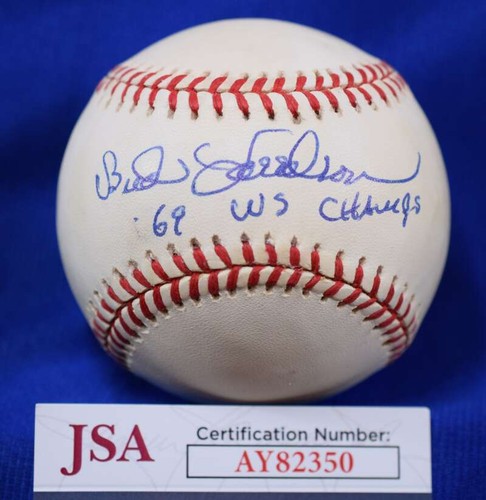 Bud Harrelson JSA COA Autograph National League Signed Baseball 69 WS ...