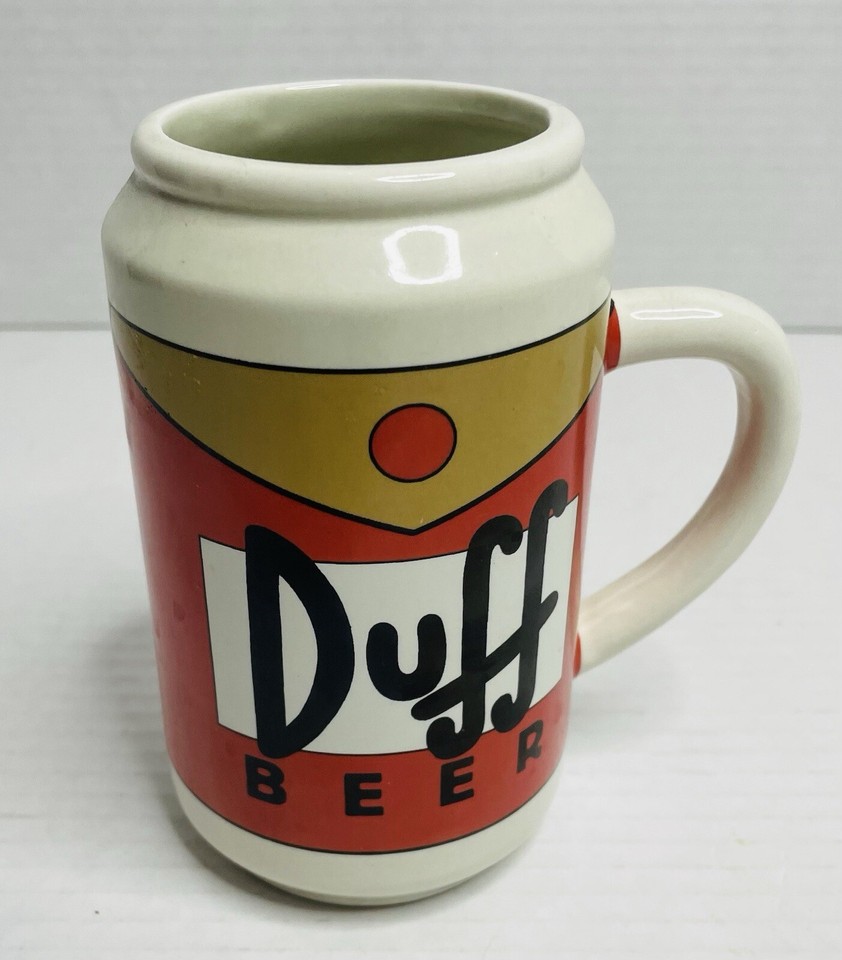 The Simpsons Duff Beer Ceramic Beer Mug, Typo X 2017 Pre-Owned | eBay