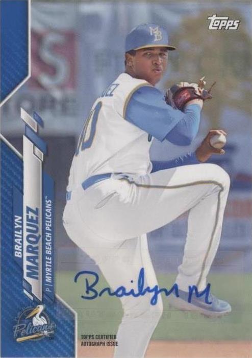 2020 Topps Pro Debut - Brailyn Marquez #PD-24 Blue Autographs /150 (AU ...