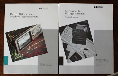 3 lot 1994 HP HEWLETT PACKARD 1660 Brochures Logic Analyzer ...