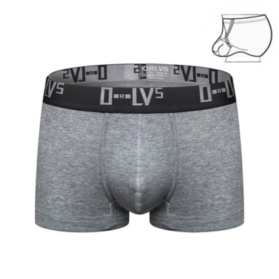 ZONBAILON Men's Underwear Inner Ring Pull-up Cotton U-convex Low-waist ...