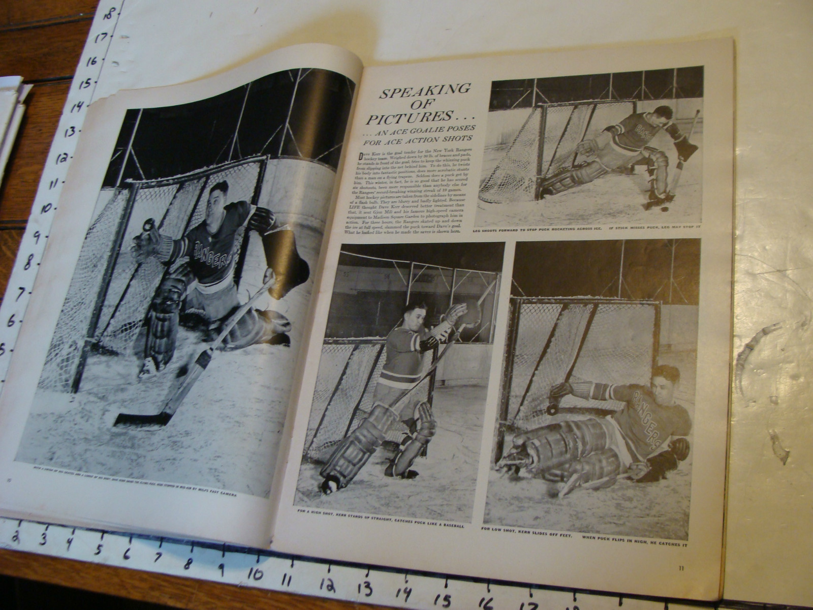 Vintage Life Magazine: FEB 26, 1940: HOCKEY GOALIE DAVE KERR; GARGANTUA ...