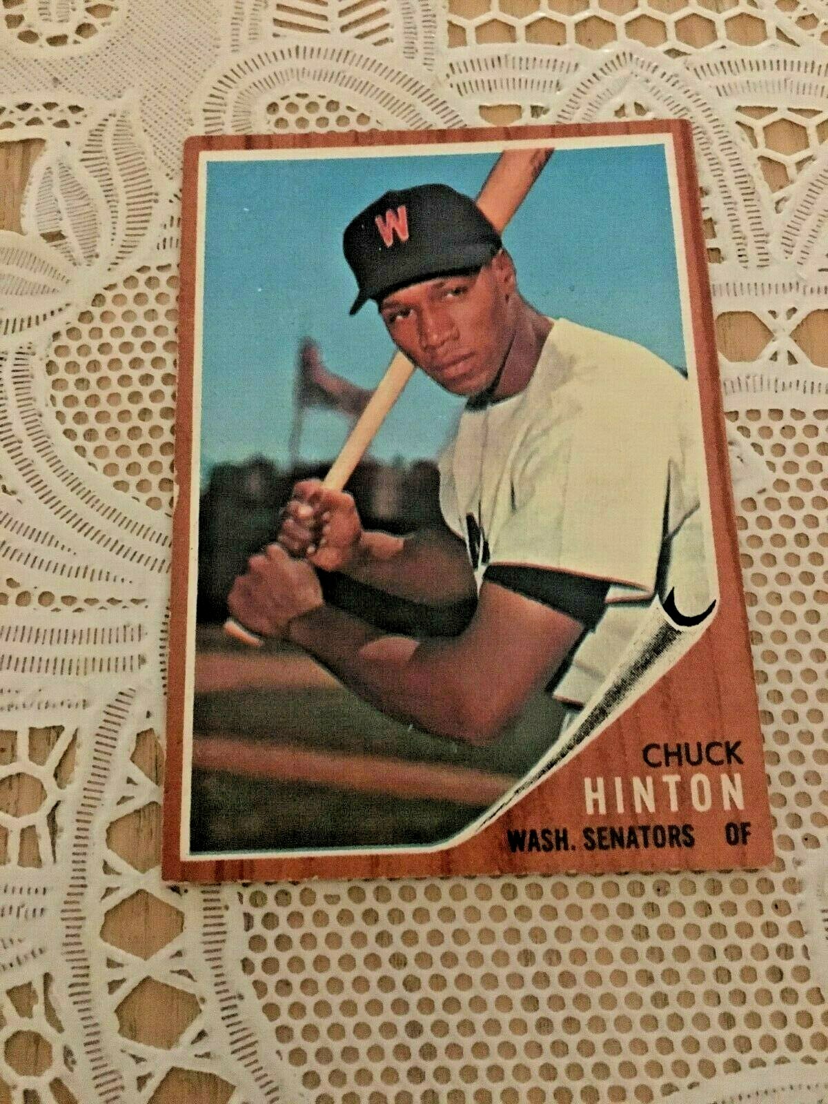 VINTAGE 1962 TOPPS CHUCK HINTON #347 EX+ OLD WASHINGTON SENATORS | eBay