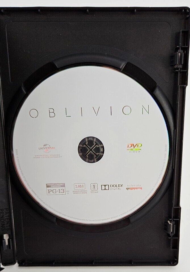 Oblivion DVD Video Movie Tom Cruise Morgan Freeman Sci-Fi | eBay
