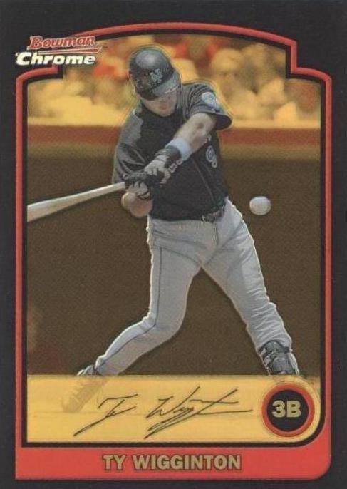 2003 Bowman Draft Picks & Prospects - Ty Wigginton #BDP5 Chrome Gold ...