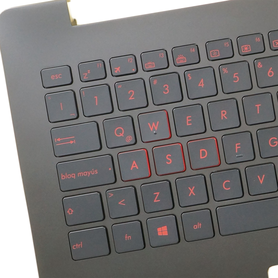 LA / Spanish Laptop Palmrest Top Cover Keyboard For Asus ROG G501JW ...
