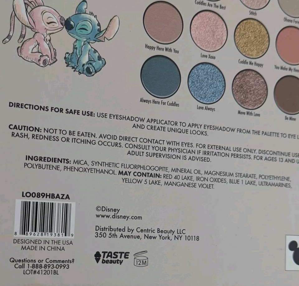 Disney Stitch 12 Shade Color Eyeshadow Palette, Angel & Stitch, Lilo ...