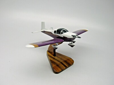 M10 Cadet Mooney M-10 Airplane Desktop Mahogany Kiln Dried Wood Model ...