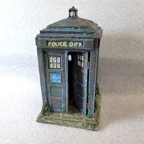 Olde Style London Police Box Aquarium Ornament Decor, Fish Safe ...
