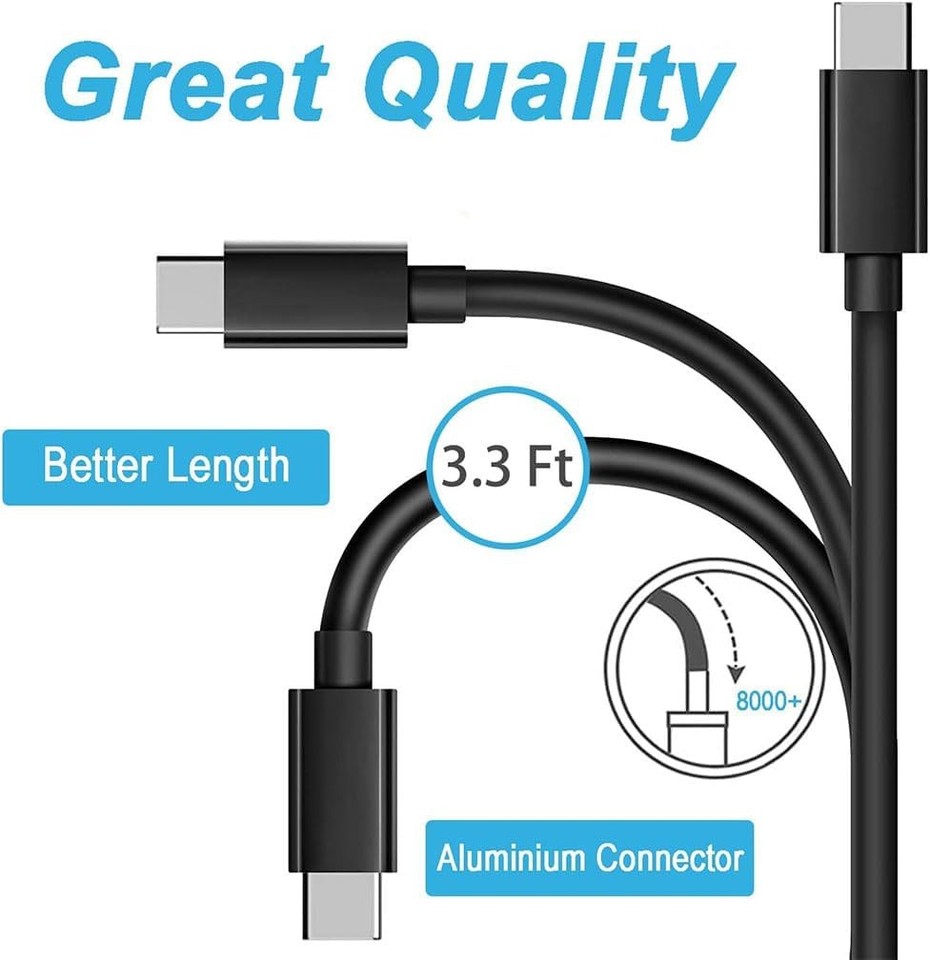 Replacement Samsung Smart tv Remote Control Charger Cord, USB C Black ...