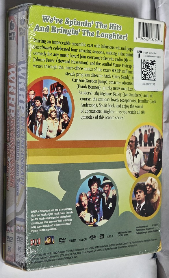 WKRP in Cincinnati Complete Series Season 1,2,3,4 DVD Box Set SEALED | eBay