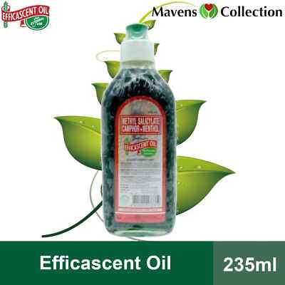 2 x Methyl Salicylate Camphor Menthol Efficascent Oil 235ml each Sale ...