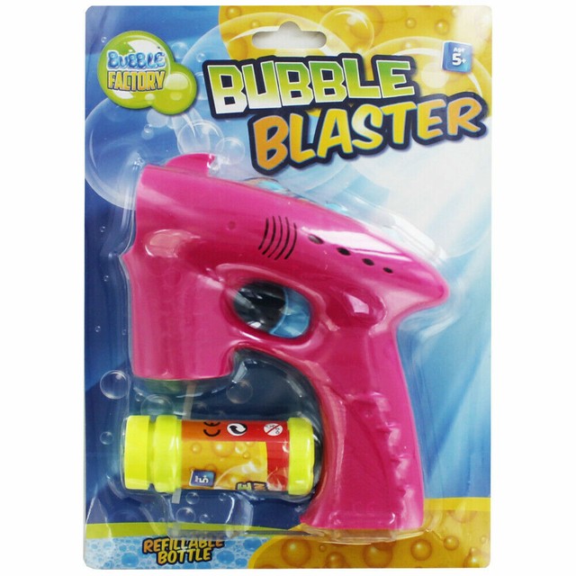 Children's Rapid Bubble Blaster With Solution Battery Operated 5 for ...