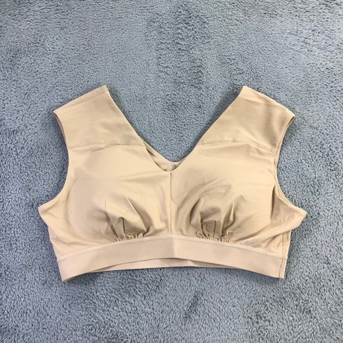 Tommie Copper Shoulder Support Bra Womens 3XL XXXL Pullover Beige Top ...