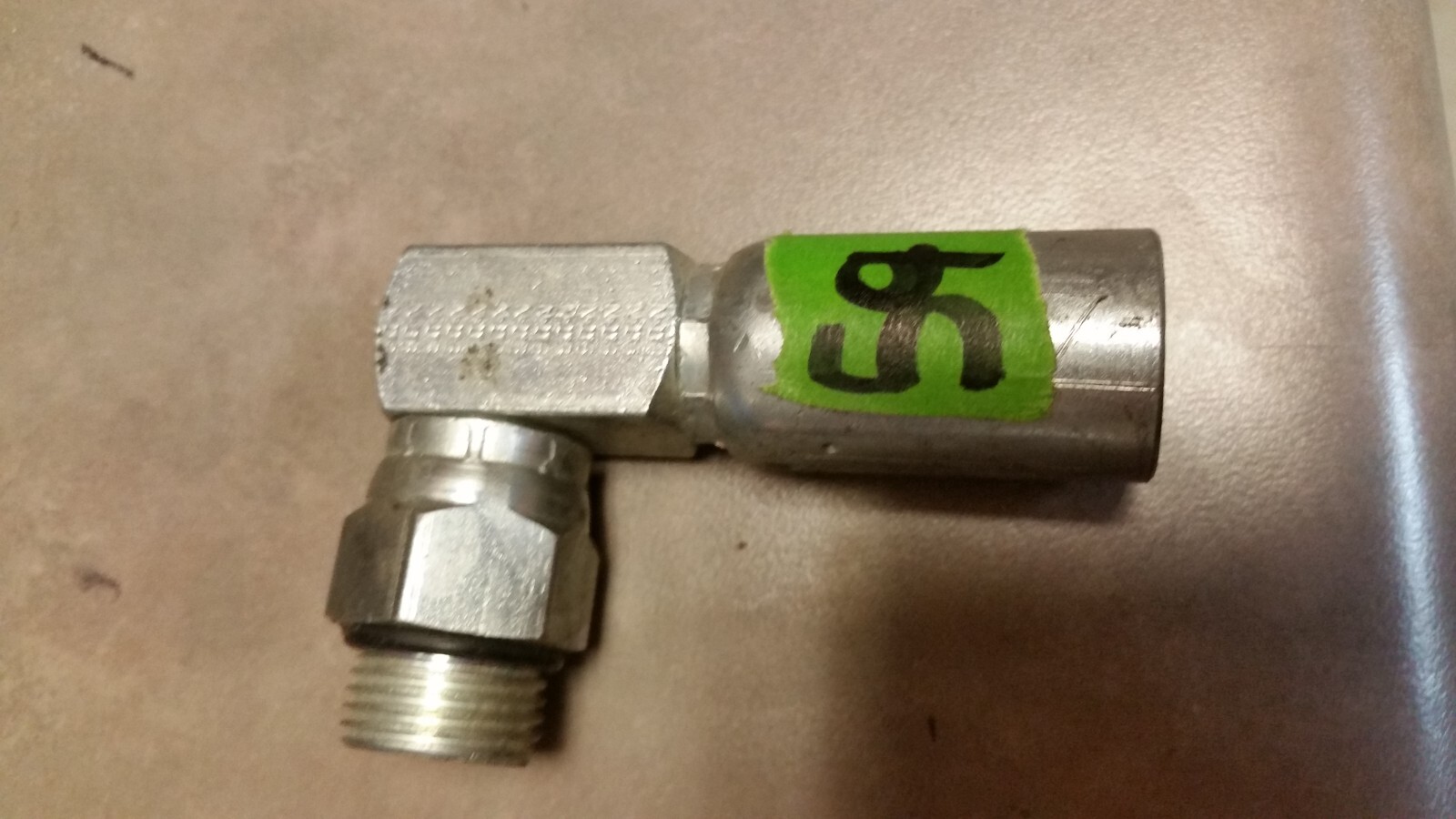 #59 Eaton Weatherhead 06U R68 3/8" Hose X 1/2" ORB Male Hydraulic ...