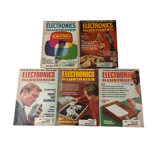 4 Popular Electronics 1968 Illustrated Magazine Lot With Vintage Ham ...