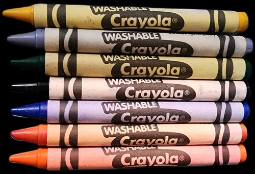 Vintage Seven Crayola Binney & Smith Washable School Crayons USA 1990s ...