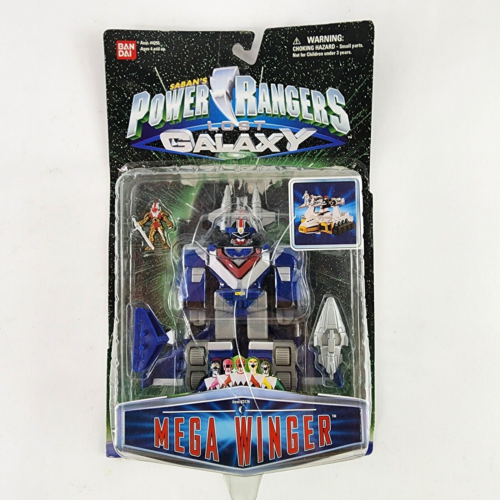 Power Rangers Lost Galaxy MEGA WINGER Blue Megazord Bandai 1998 RARE ...