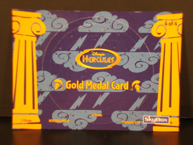 Disney's Hercules,1997-The Movie - "Gold-Medal" - "Subset Chase Card ...