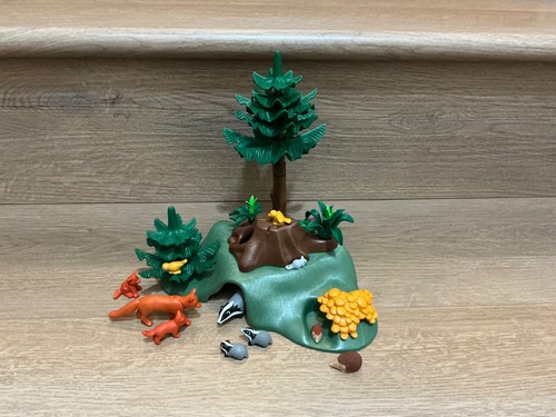 Playmobil 4204 Forest Animals with Cave Fox Family | eBay