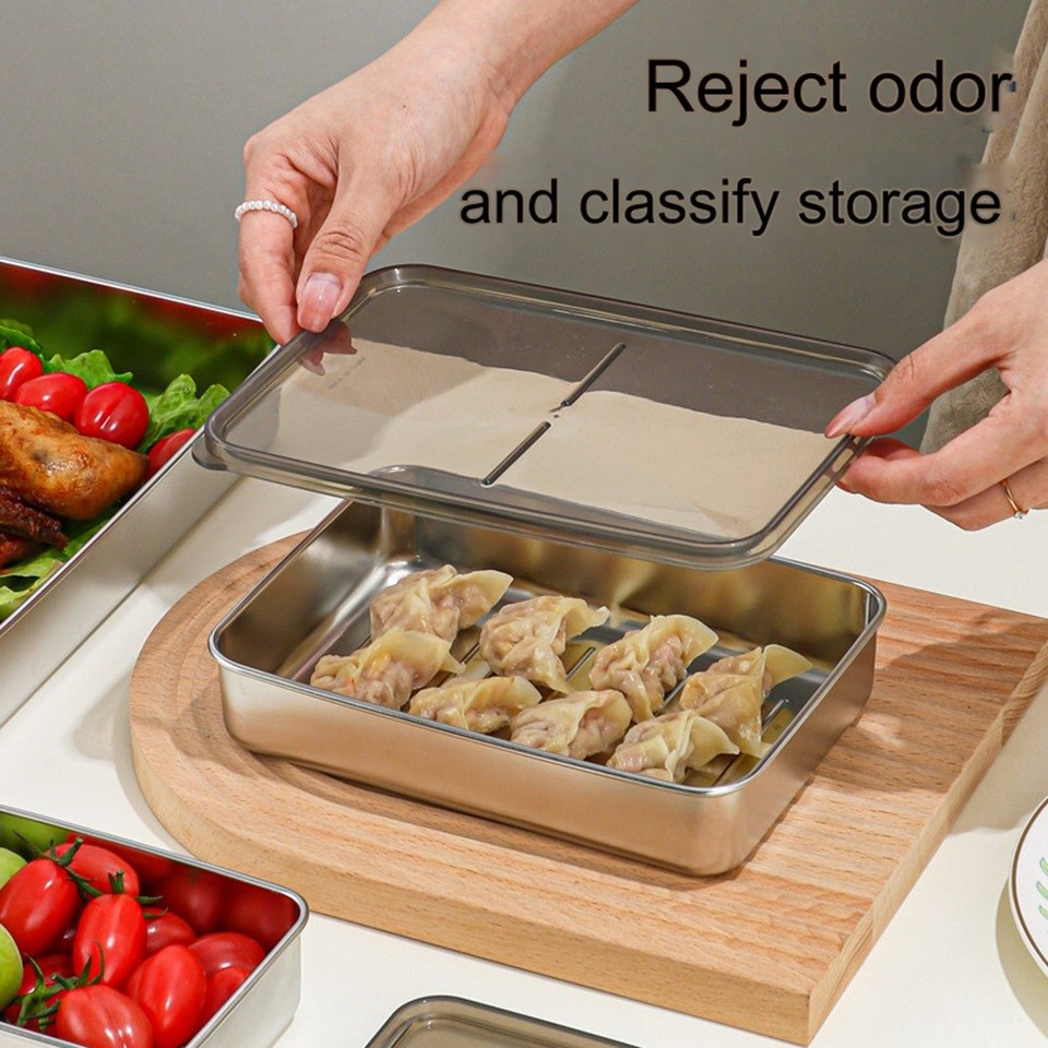 Food Storage Container Stainless Steel Kitchen Storage Box with ...