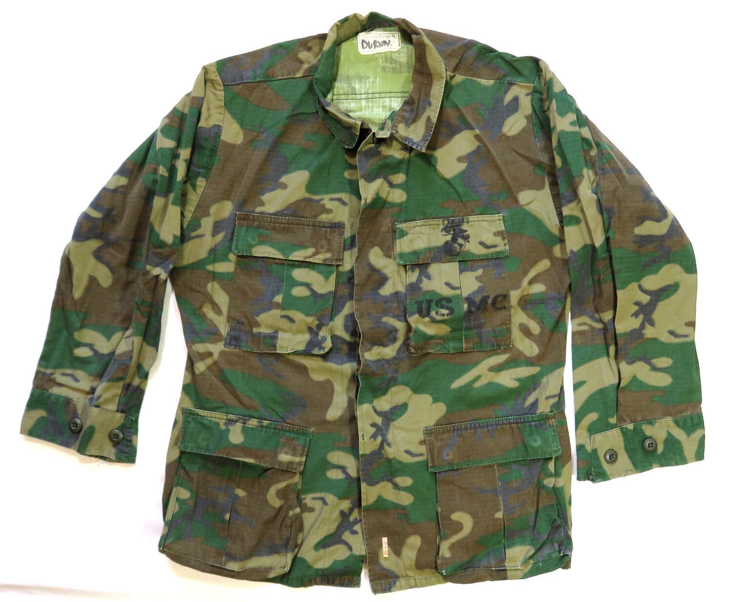 USA Military Issue Vintage Coat Hot Weather Camouflag… - Gem