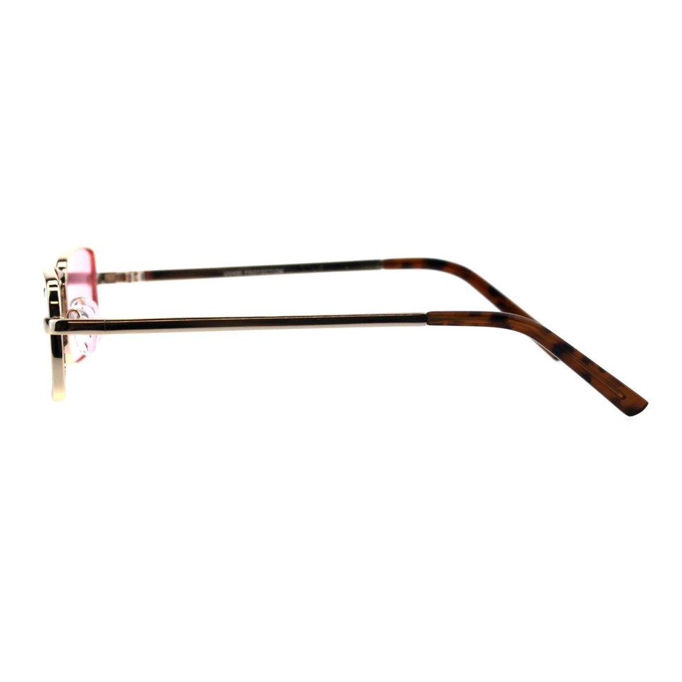Perfect Rectangular Sunglasses Unisex Fashion Metal Frame Color Lens ...
