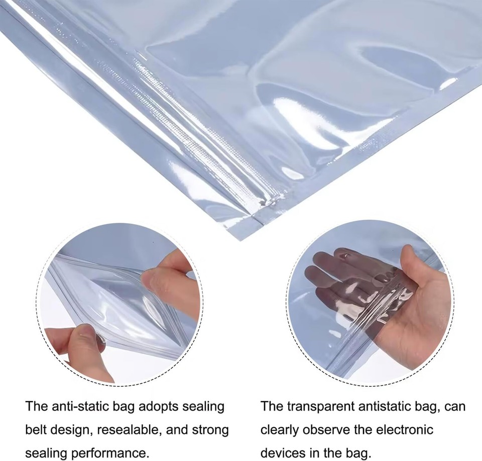 Resealable Zip Lock ESD Bags with Labels for Hard Drive HDD ESD ...