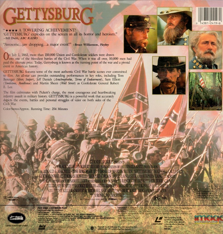 Gettysburg (1993) / Widescreen Edition / LD Laser Disc LASERDISC | eBay