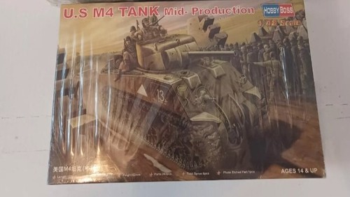 1/48 Scale US M4 Mid-Production Sherman Tank Excellent Model Kit ...