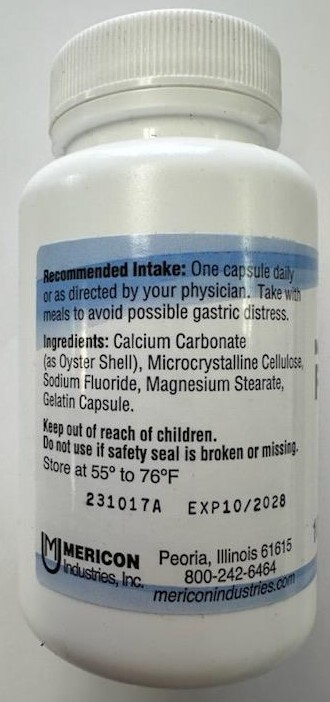 Florical Calcium & Fluoride Supplement Capsules - 100 Ea (Pack of 1) | eBay