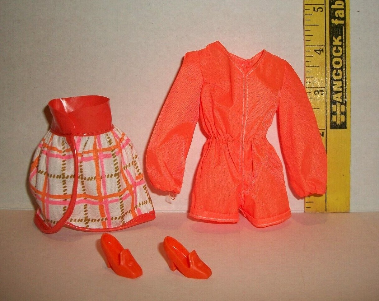 Vintage BARBIE MOD TANGERINE SCENE 1970 REPRO REPRODUCTION MATTEL ...