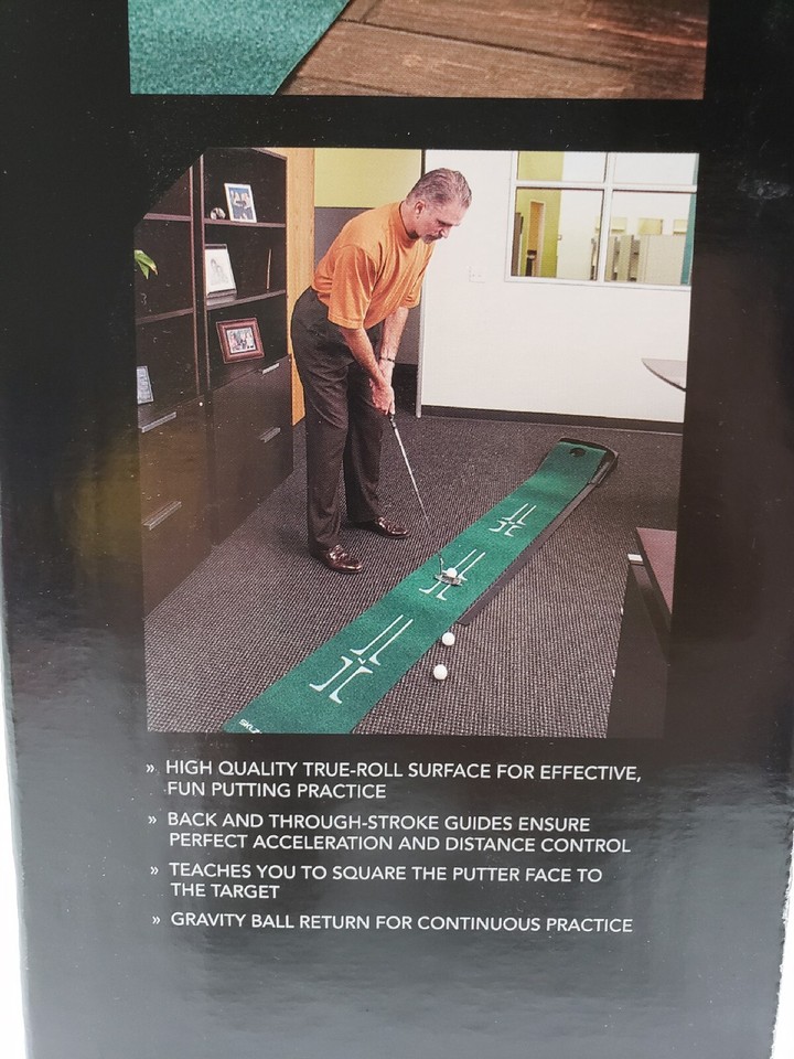 SKLZ Golf Accelerator Pro Premium Putting Mat Gravity Ball Return NEW ...