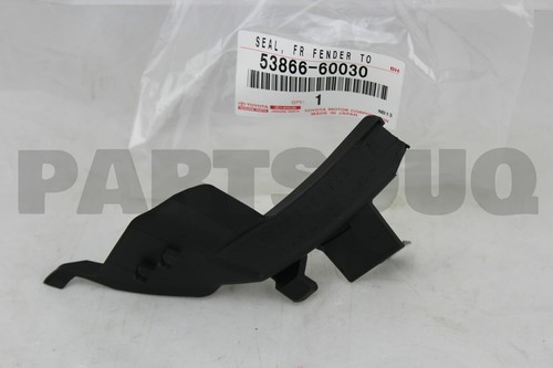 5386660030 Genuine Toyota SEAL, FRONT FENDER TO COWL SIDE, RH 53866 ...