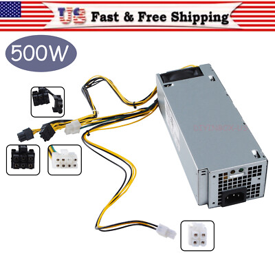500W New Power Supply PSU For Dell 7040 3650 3040 3046 DPS-500EM-00A 4 ...