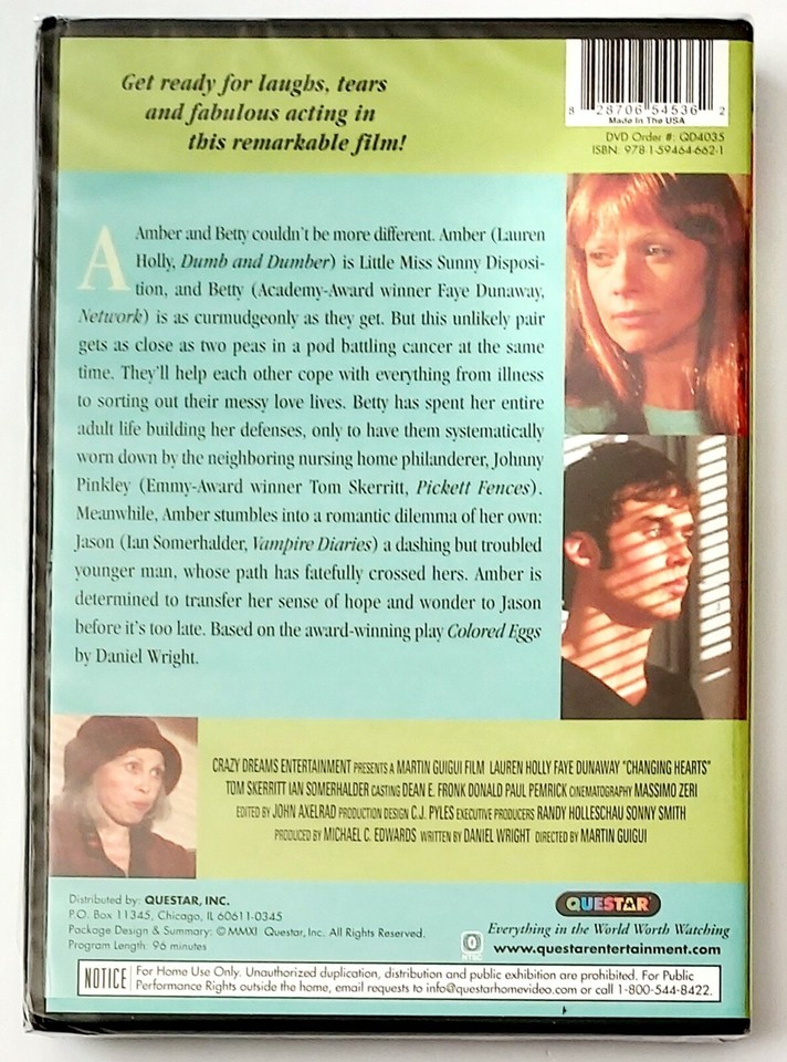 Changing Hearts (DVD, 2011) Faye Dunaway, Tom Skerritt, Lauren Holly ...