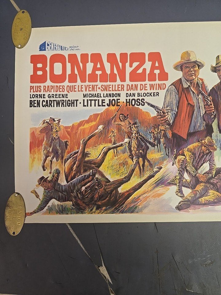 Vintage Original Bonanza Western Movie Poster | eBay