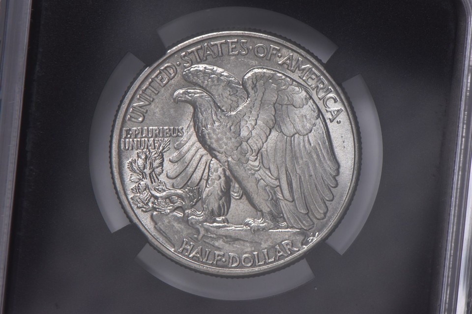 1945 Walking Liberty Half Dollar Original Bag Fragment MS64 NGC *3245 ...