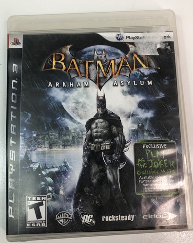 Play Station 3,PS3 video game Batman Arkham Asylum DC Comics Joker No ...