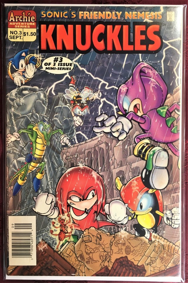 Sonic The Hedgehog Comic Book KNUCKLES Mini Series #3 1st Ed Bagged ...