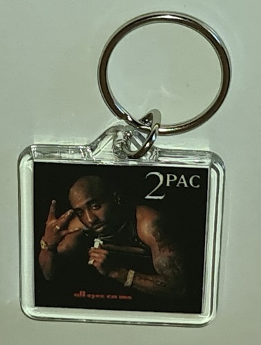 2PAC SHAKUR ALL EYEZ ON ME ALBUM COVER ARTWORK KEYRING THUG LIFE ...