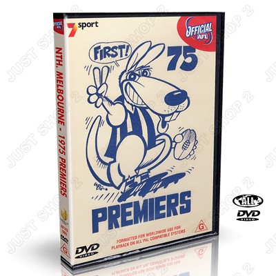 North Melbourne Premiership 1975 : Official AFL DVD : Brand New ...