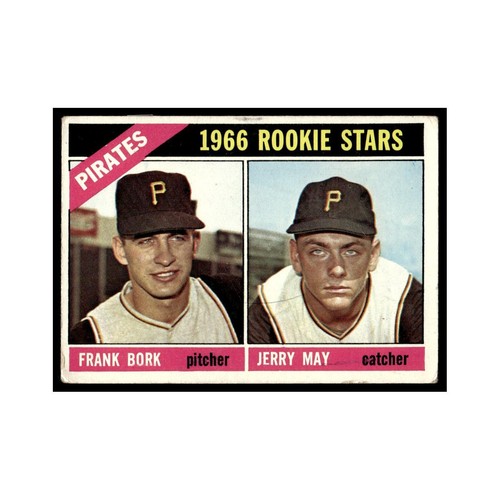 1966 Topps Baseball Card Frank Bork/Jerry May RC Pirates #123 | eBay