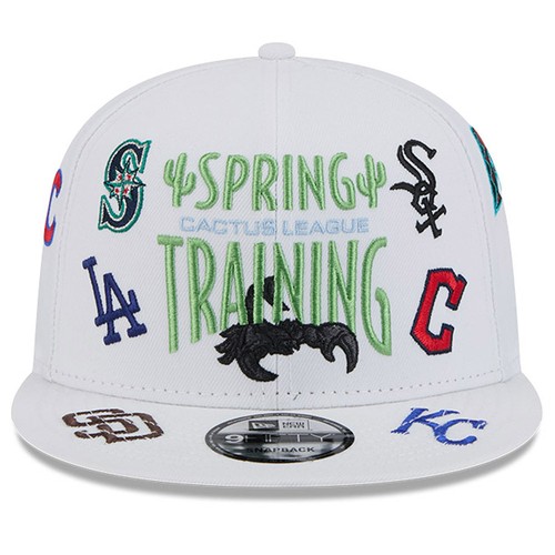 Men's New Era White 2025 Spring Training Cactus League 9FIFTY Snapback Hat | eBay