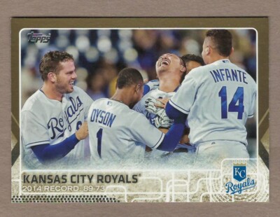 KANSAS CITY ROYALS 2015 Topps GOLD Parallel TC #258 #0738/2015 Team ...