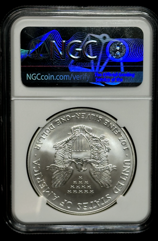 2006 - NGC MS 70 Uncirculated - American Silver Eagle Dollar S$1 Coin ...